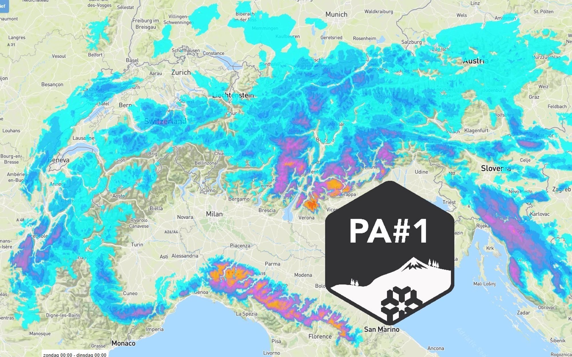 Update Powder Alert 1: Heavy snowfall in Italy and the Pyrenees - wePowder