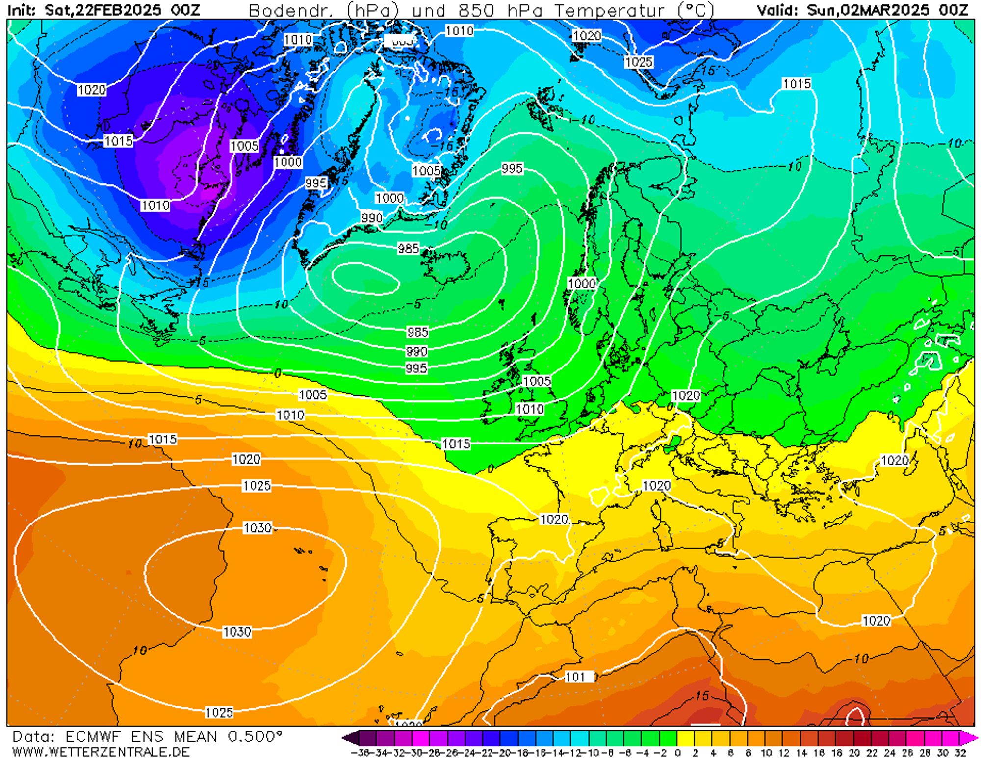 High pressure makes way for precipitation, high snow line at first ...