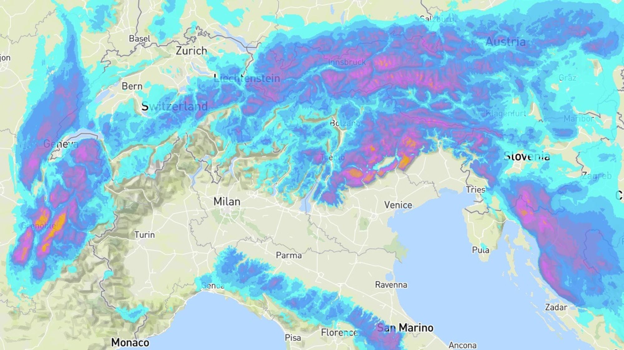 Cold days with several snow phases - wePowder