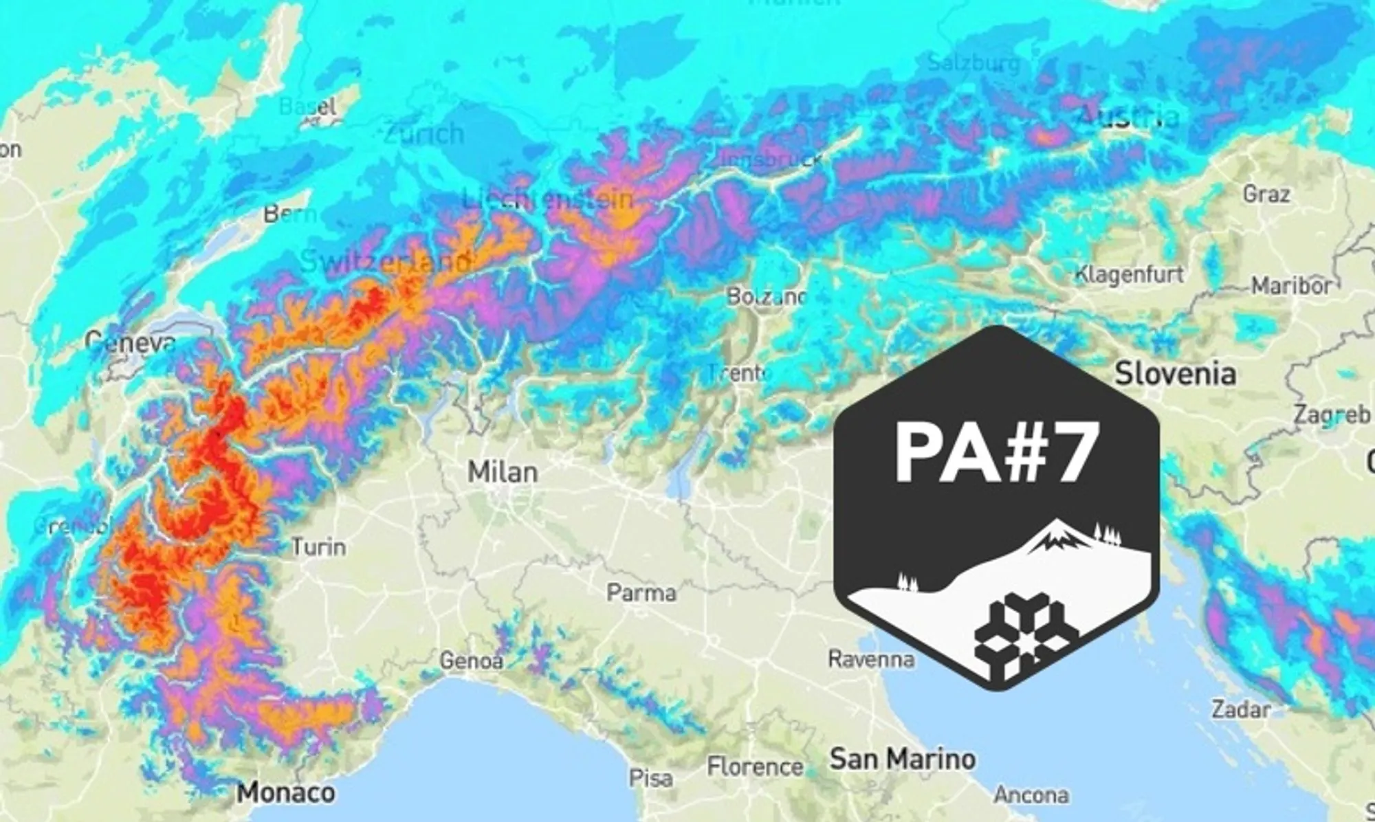 PA#7 update: up to 60 cm fresh already and the snow line still low ...
